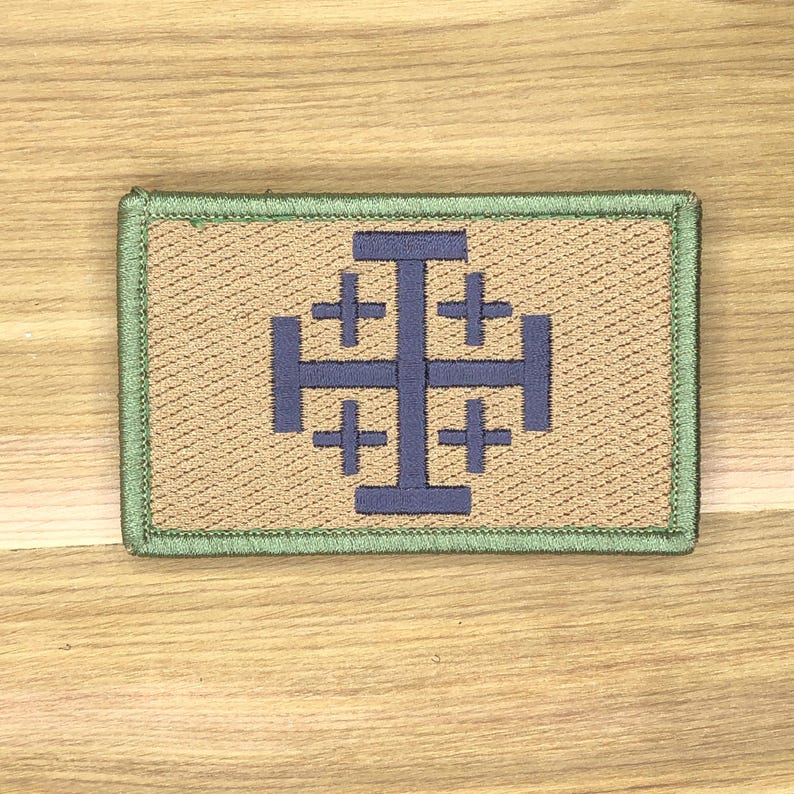 Jerusalem Cross & Knights Templar Patch - Tactical Morale Badges ...