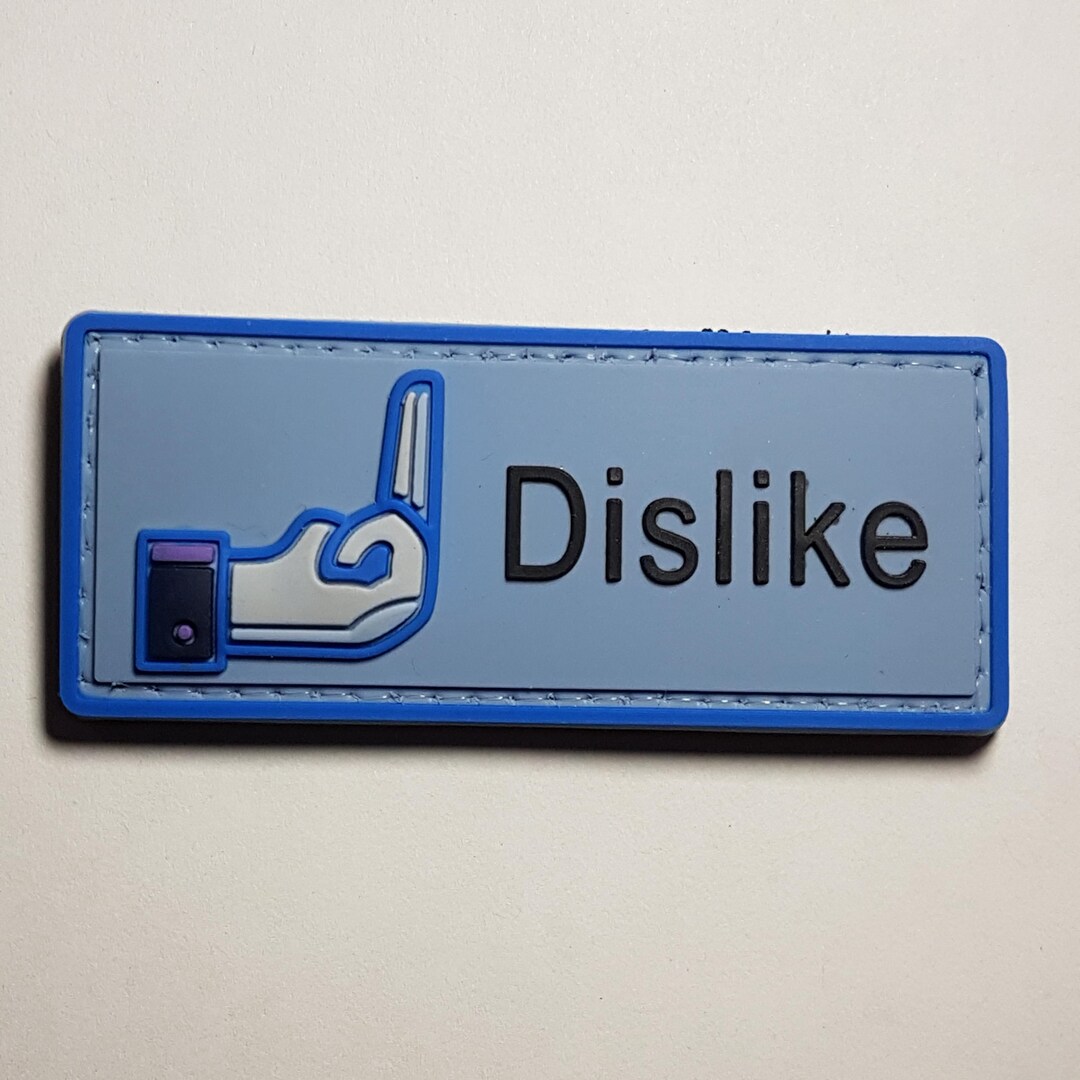 PVC Dislike Middle Finger Servitude Army Black Badge Gear Vest Bag ...