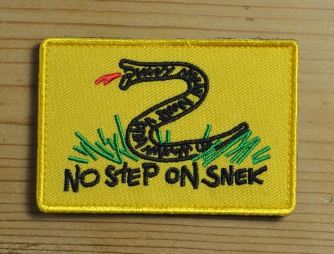 Gasden Flag No Step on Snake Tactical Patch Morale Funny Shooting Range ...