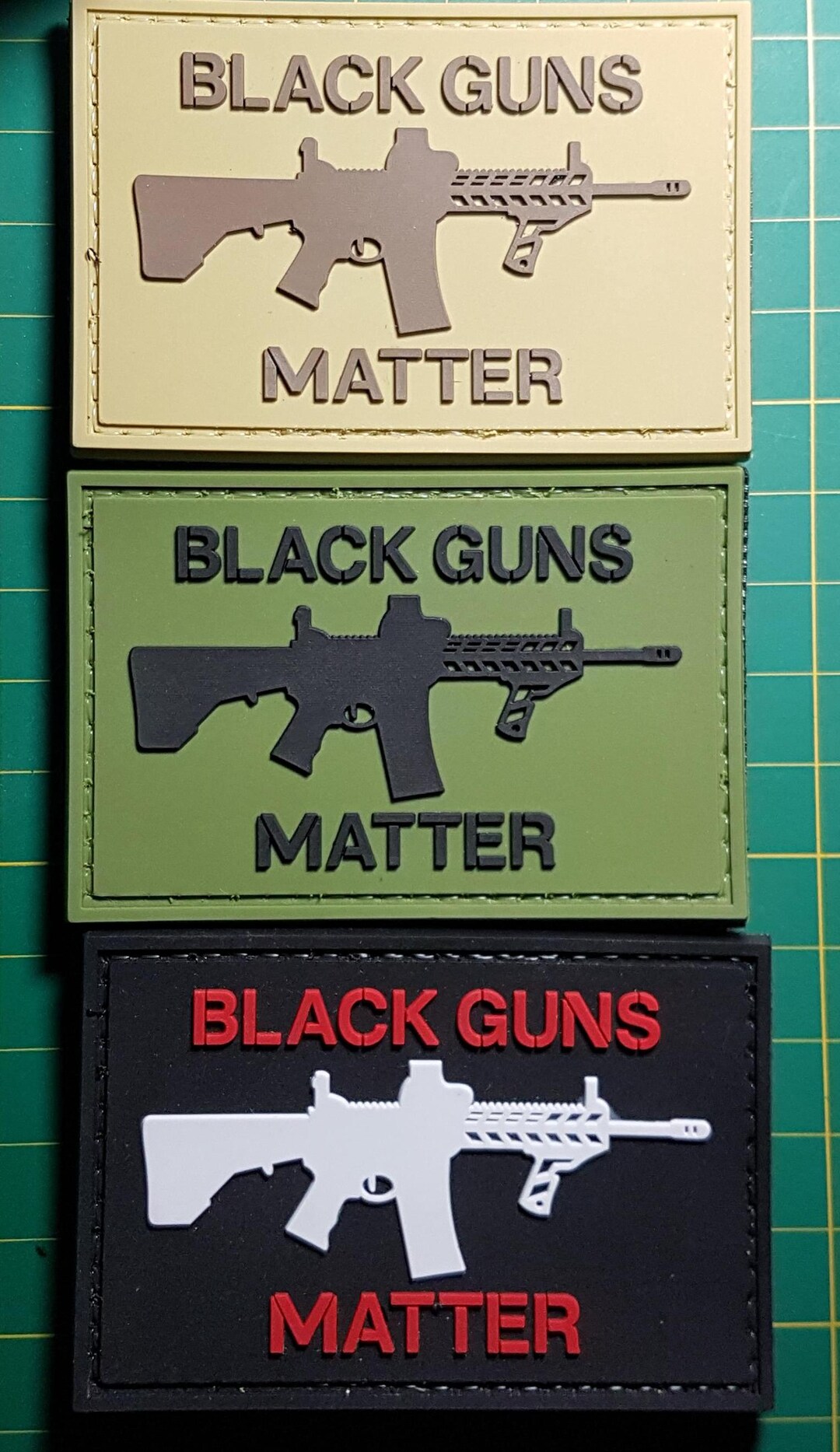 PVC Black Guns Matter Patch Morale Black Badge Gear Vest Bag Airsoft ...