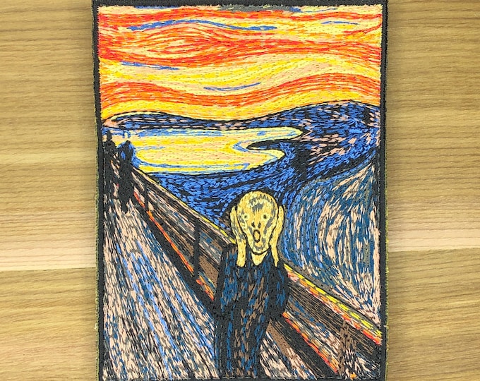 Embroidered the Scream by Edvard Munch Painting Patch Morale Emblem ...