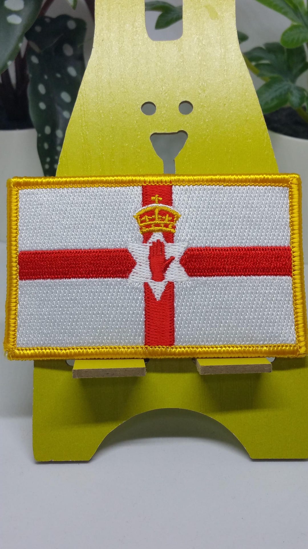 The Ulster Banner Flag Patch Morale Patch - 2x3 Inches | Northern Ireland Heraldic Banner Red ...