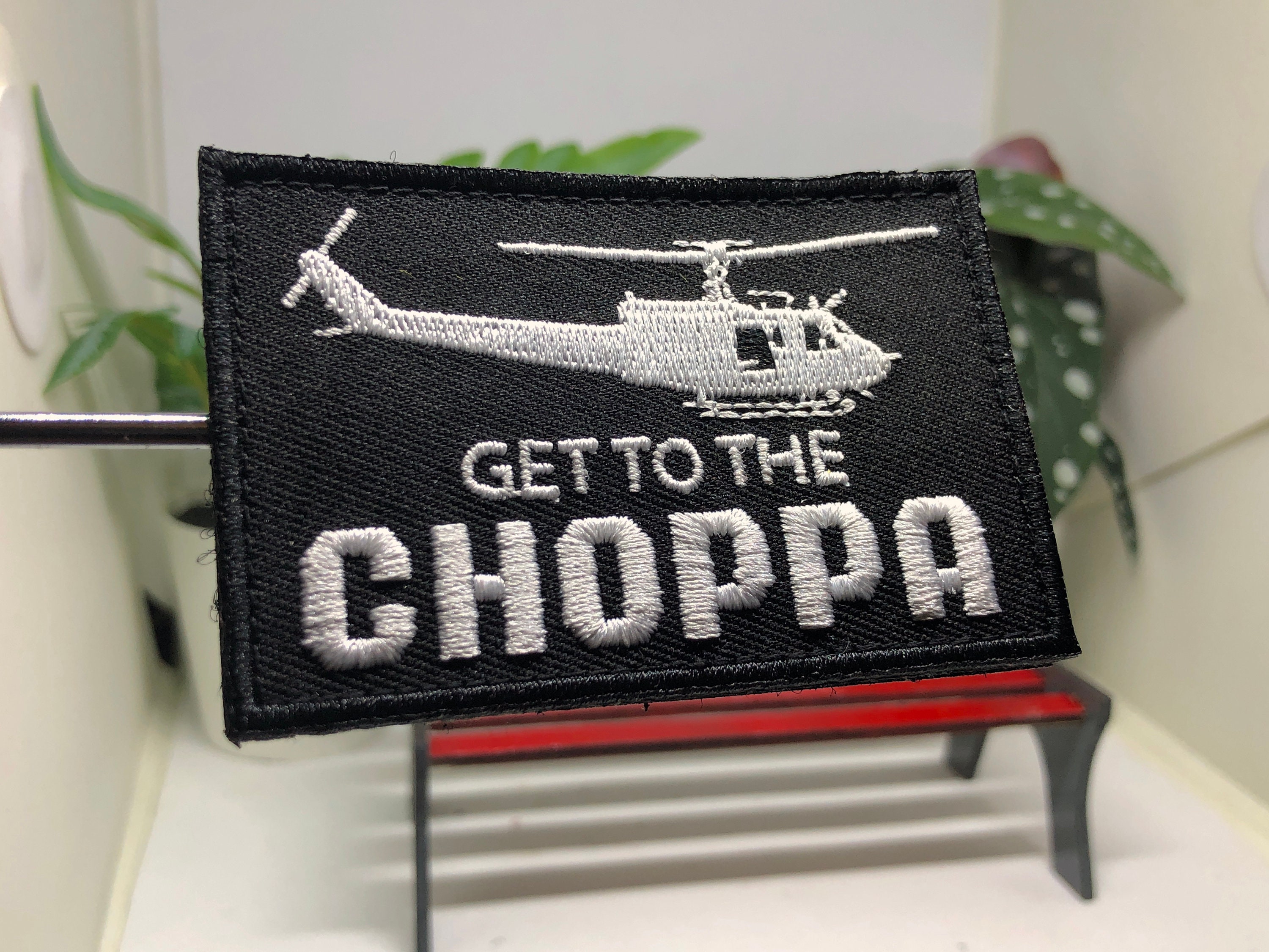 Get to the CHOPPA Chopper Arnold Patch Morale Boost Tactical Army ...