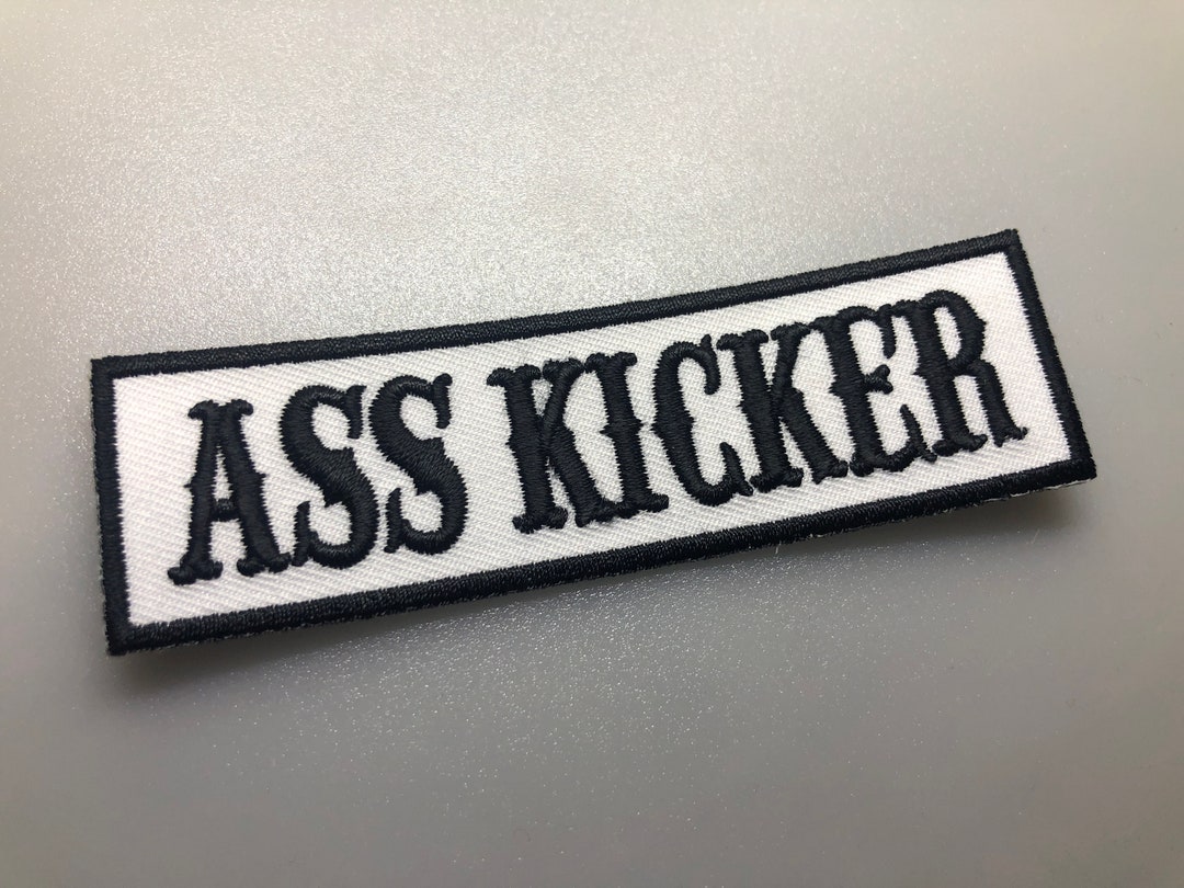 Ass Kicker Biker Patch Morale Movie Costume Cosplay Applique Soa Show ...