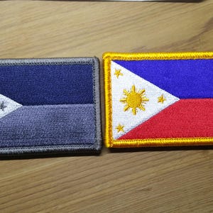 Philippines Flag Patch Morale Tactical Iron on Republika Ng Pilipinas ...