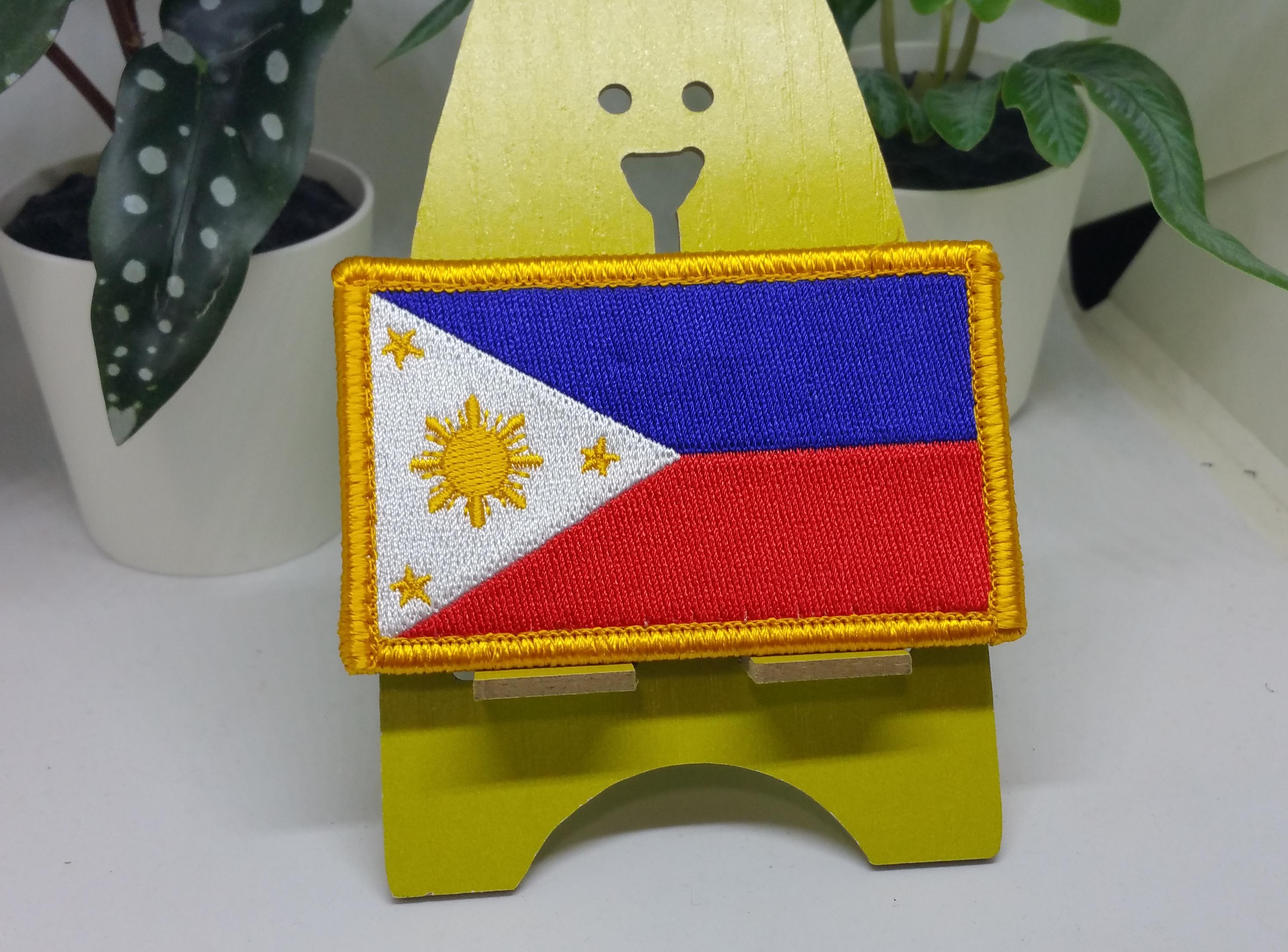 Philippines Flag Patch Morale Tactical Iron on Republika Ng Pilipinas ...