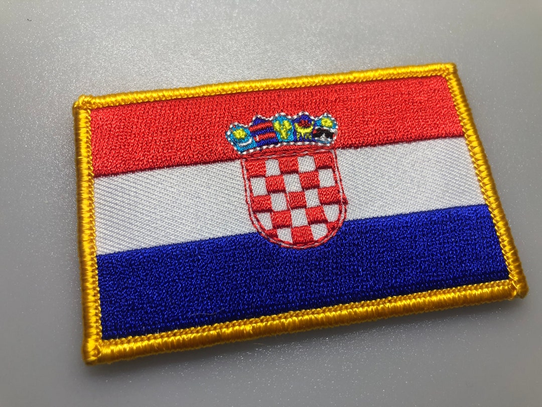 Hrvatska Zastava Croatia Croatian Flag Patch Morale Tactical Nasivak Ex Yugoslavia Sahovnica ...