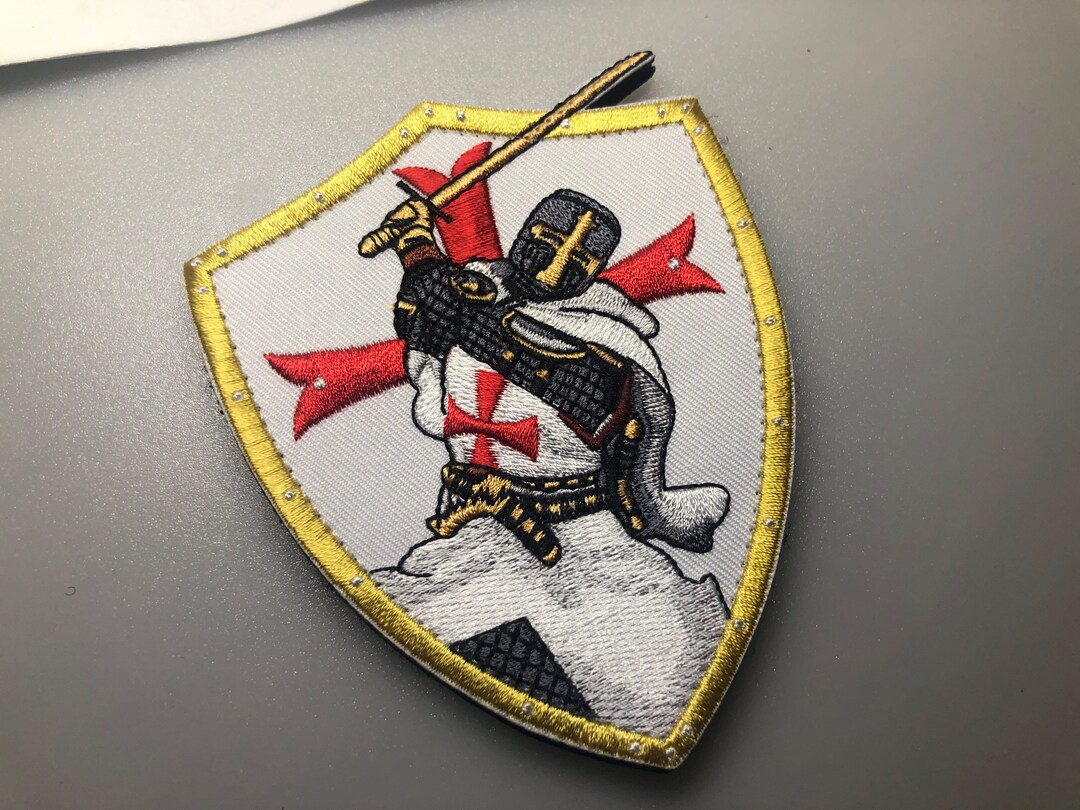 Knight Templar Tactical Patch Morale Cross Shield God Wills It ...