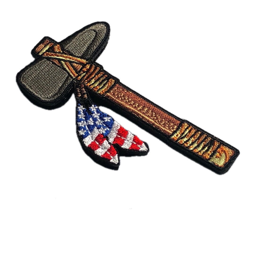 Tomahawk Indian Chief Patch - Native War Bonnet Tactical Morale - Etsy