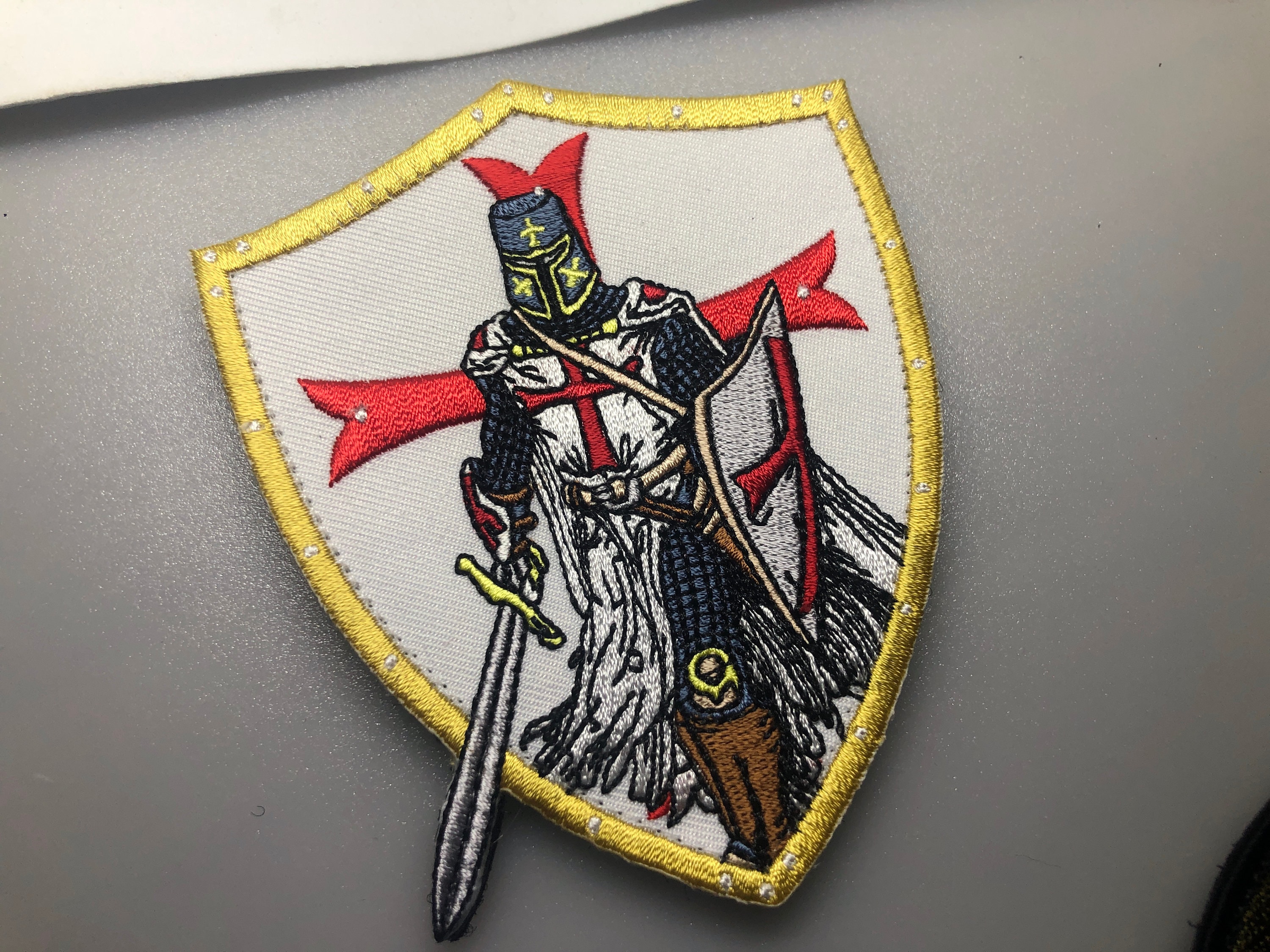 Knight Templar Tactical Patch Morale Cross Shield God Wills It ...