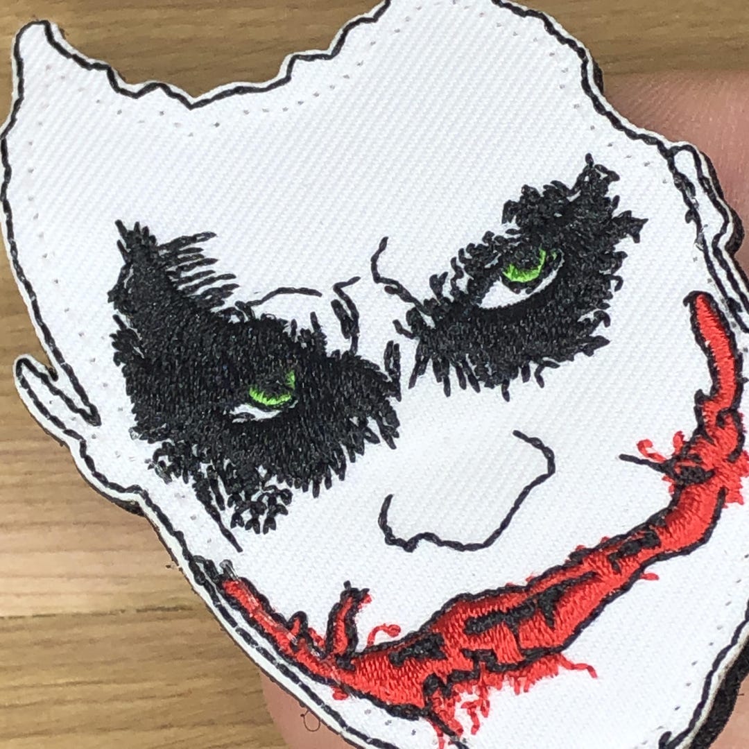 Joke Face Patch - Heath Ledger Dark Morale Badge Joker - Etsy