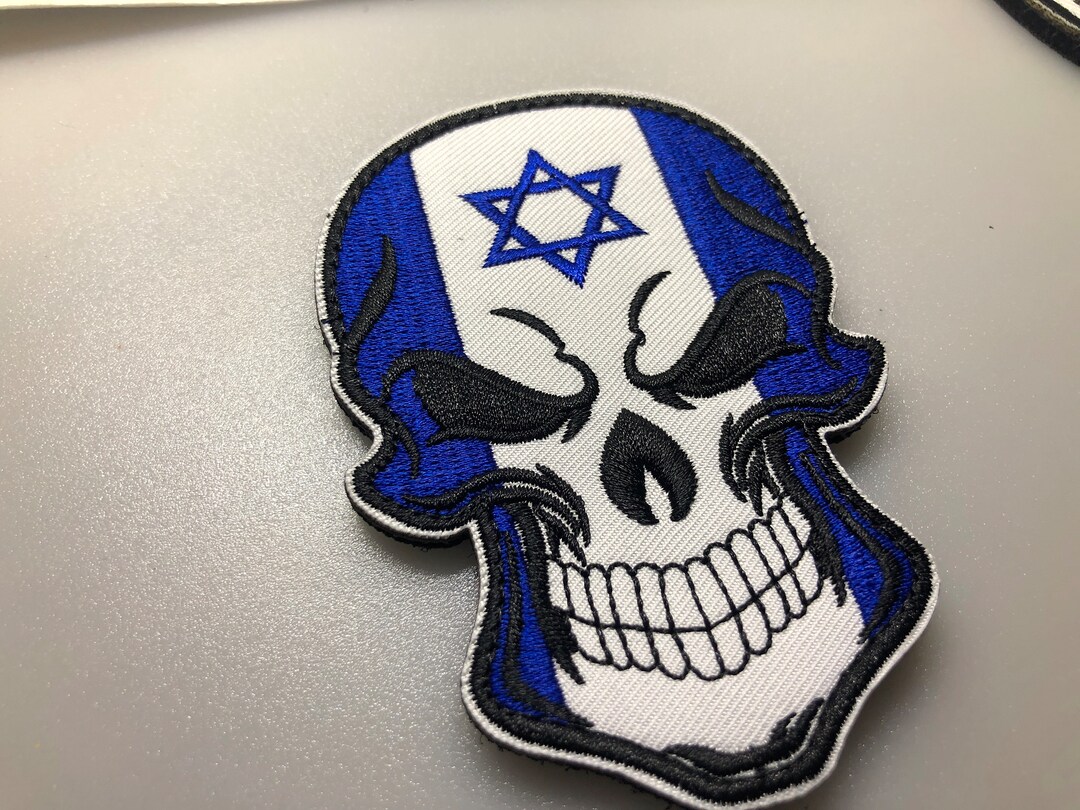 Israel Israeli Star of David Jew Jewish Flag Mean Eyes Shoulder Patch ...