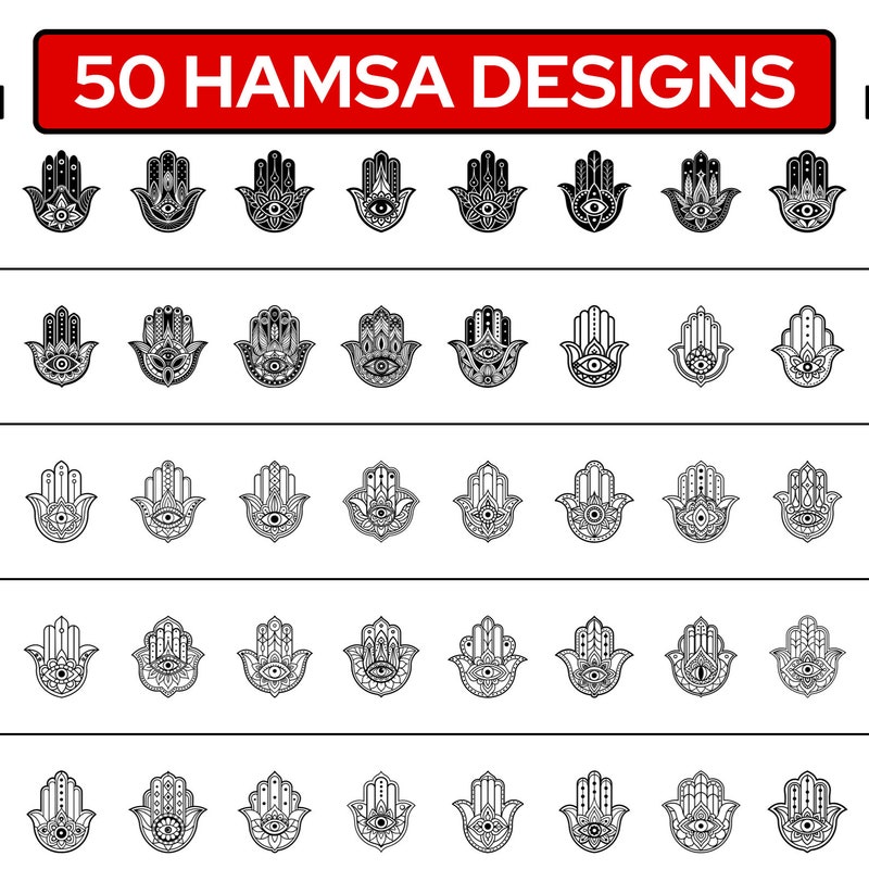 Hamsa Hand Flower Print - Etsy