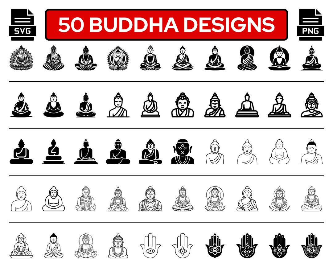 Buddha SVG Buddhism SVG Bundle Buddha SVG Files for Cricut Buddha Cut ...