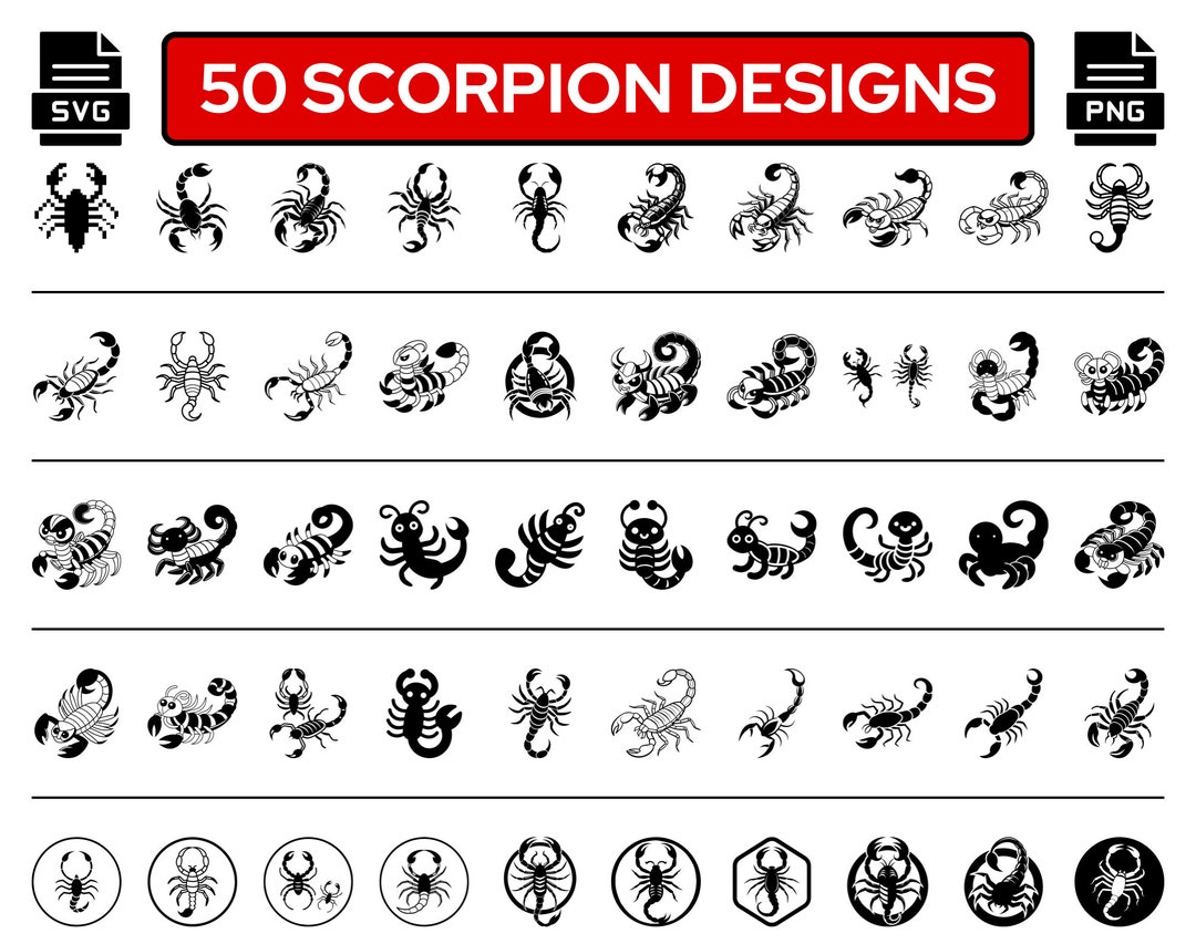 Scorpion SVG Scorpion SVG Bundle Scorpion SVG Files for Cricut Scorpion Cut File Scorpion Png ...