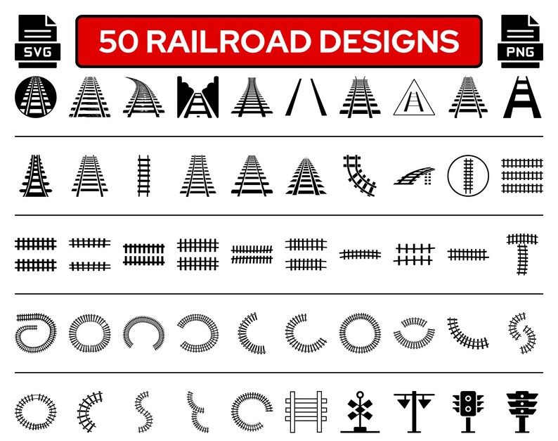 Railroad SVG - Railway SVG Bundle - Railroad SVG Files for Cricut ...