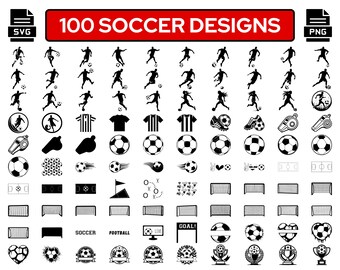 Soccer SVG Bundle Soccer PNG Bundle Soccer SVG Cut Files for Cricut Soccer Clipart Football Svg ...