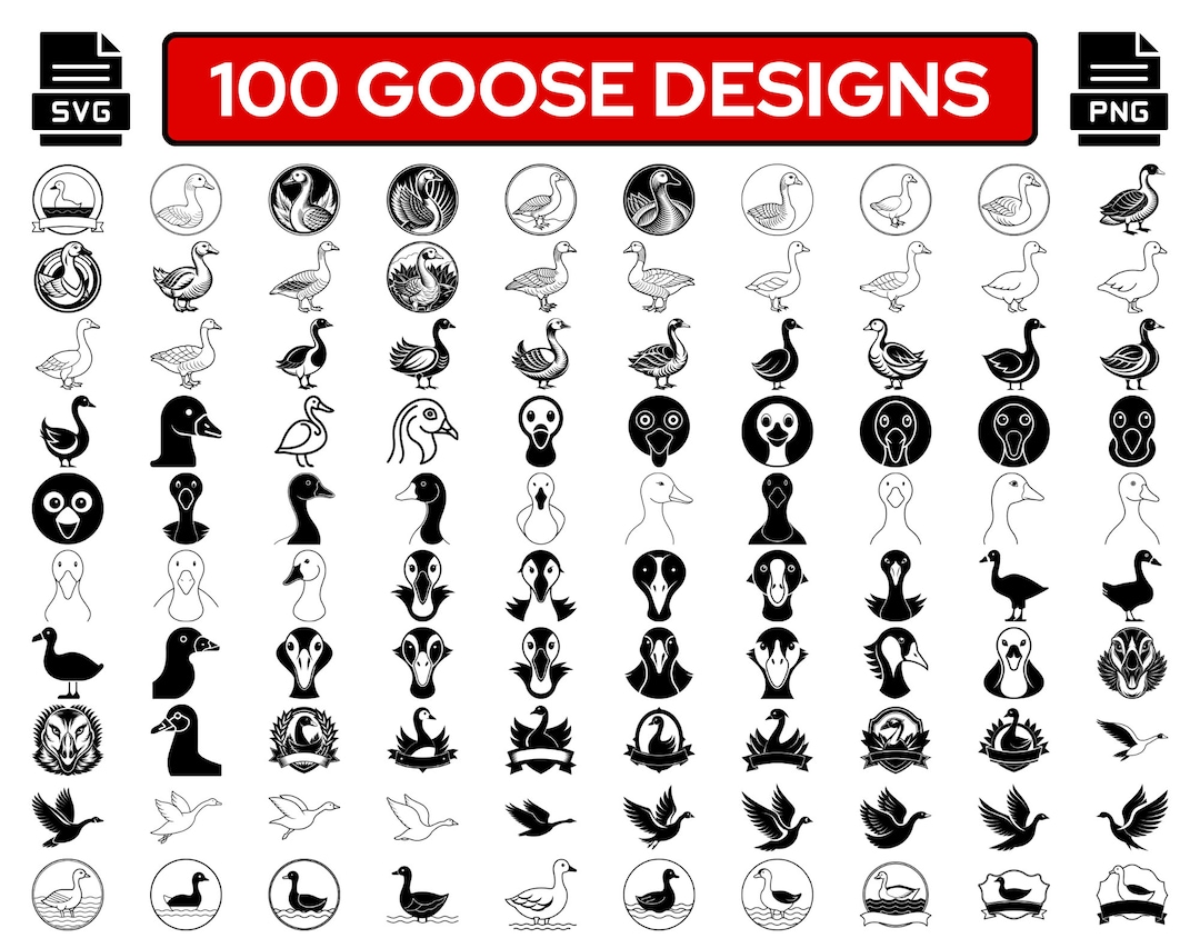 Goose SVG Goose SVG Bundle Goose SVG Files for Cricut Goose Cut File ...