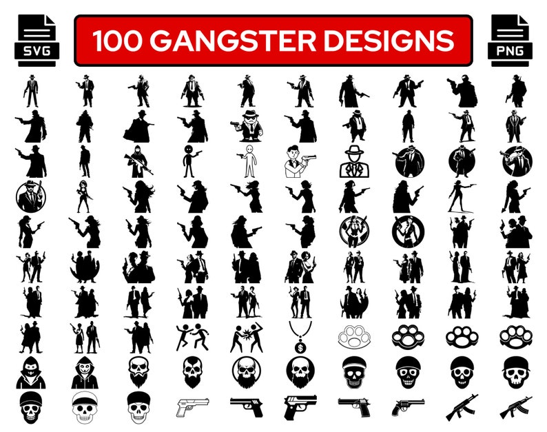 Gangster SVG Gangster SVG Bundle Gangster SVG Files for Cricut Gangster ...