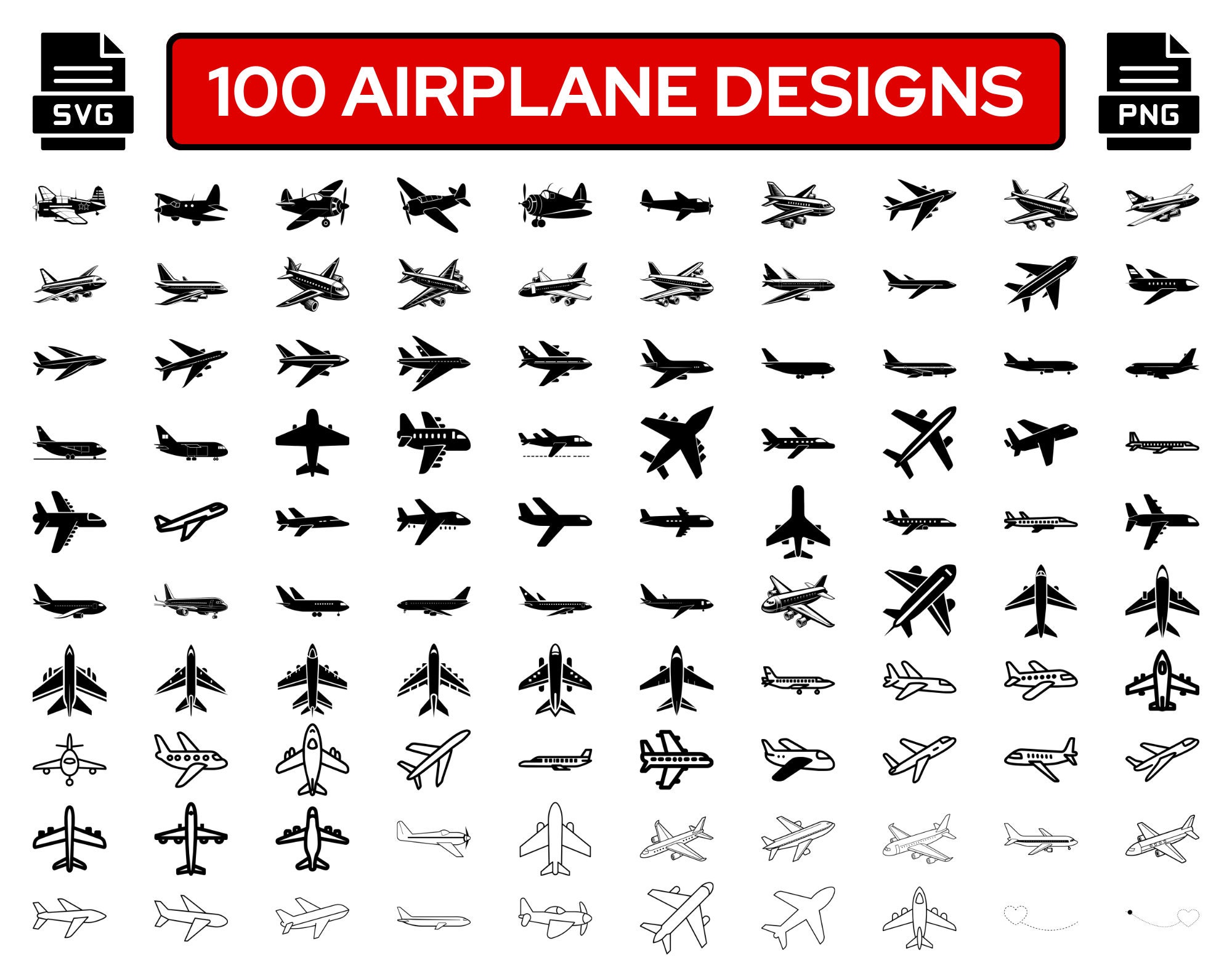 Airplane SVG Airplane SVG Bundle Airplane SVG Files for Cricut Airplane ...