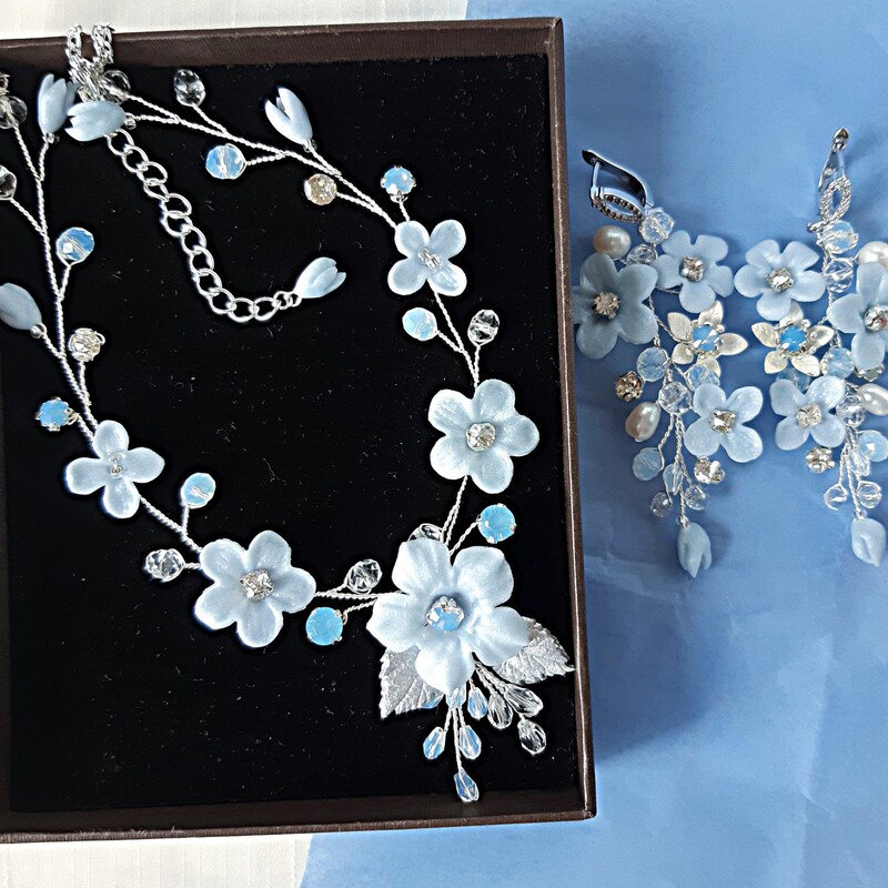 Blue Bridal Jewelry - Etsy