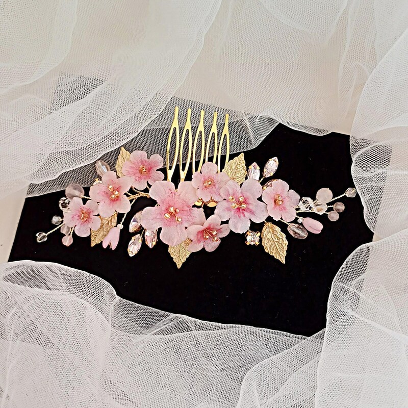 Pink Hair Comb - Etsy