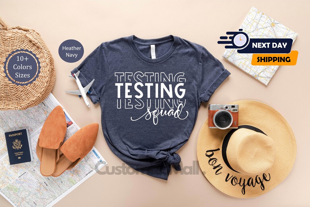 Testing Squad Shirt, Teacher Testing Shirts, Test Day Shirt, Teacher ...