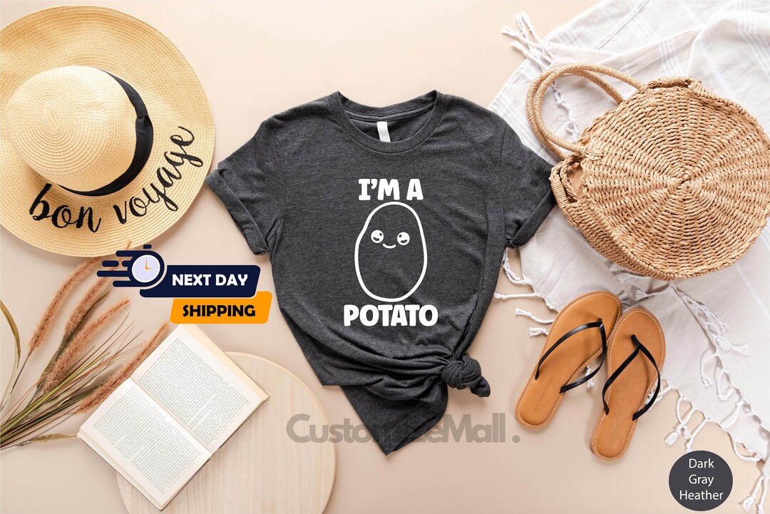 I'm A Potato Shirt, Positive Potato Shirt, Potato Shirts, Vegan Shirt ...