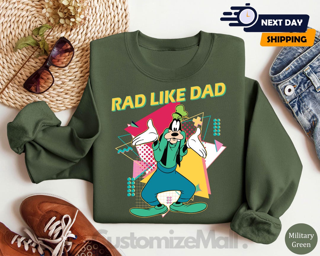 Goofy Rad Like Dad Sweatshirt, Rad Like Dad Sweater, A Goofy Movie ...