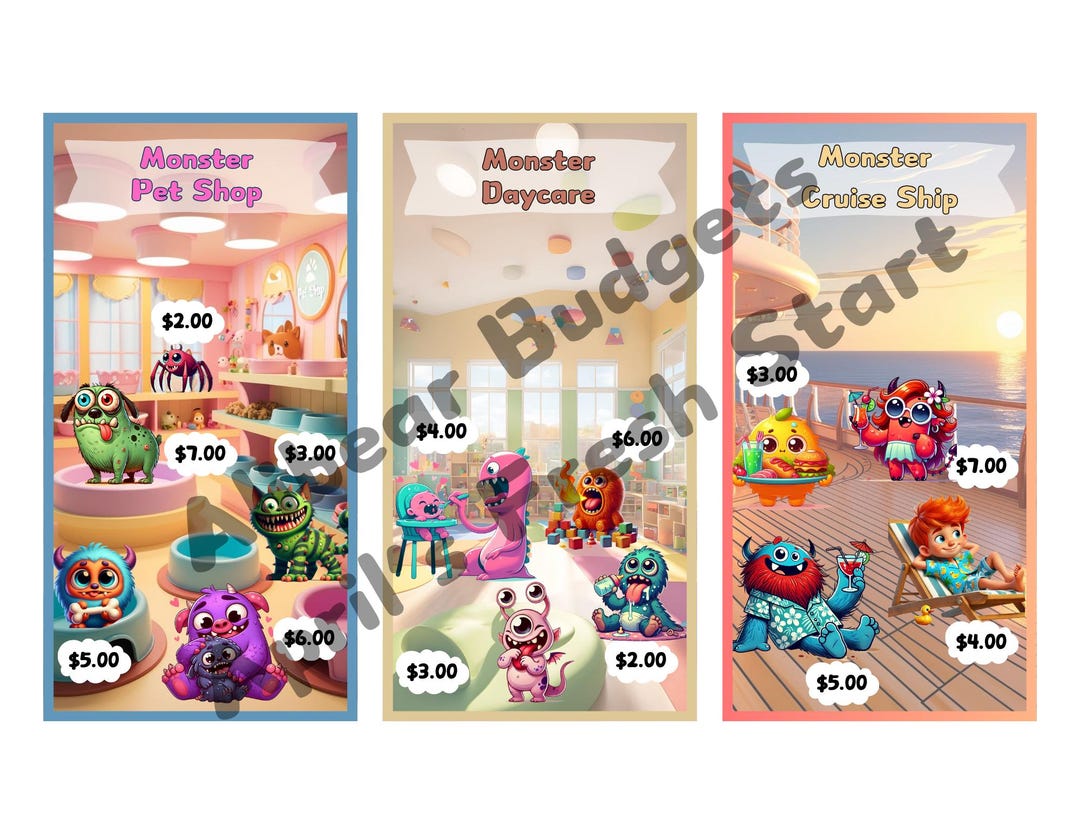 Monster Town Box Challenge Expansion Pack 1 - Etsy