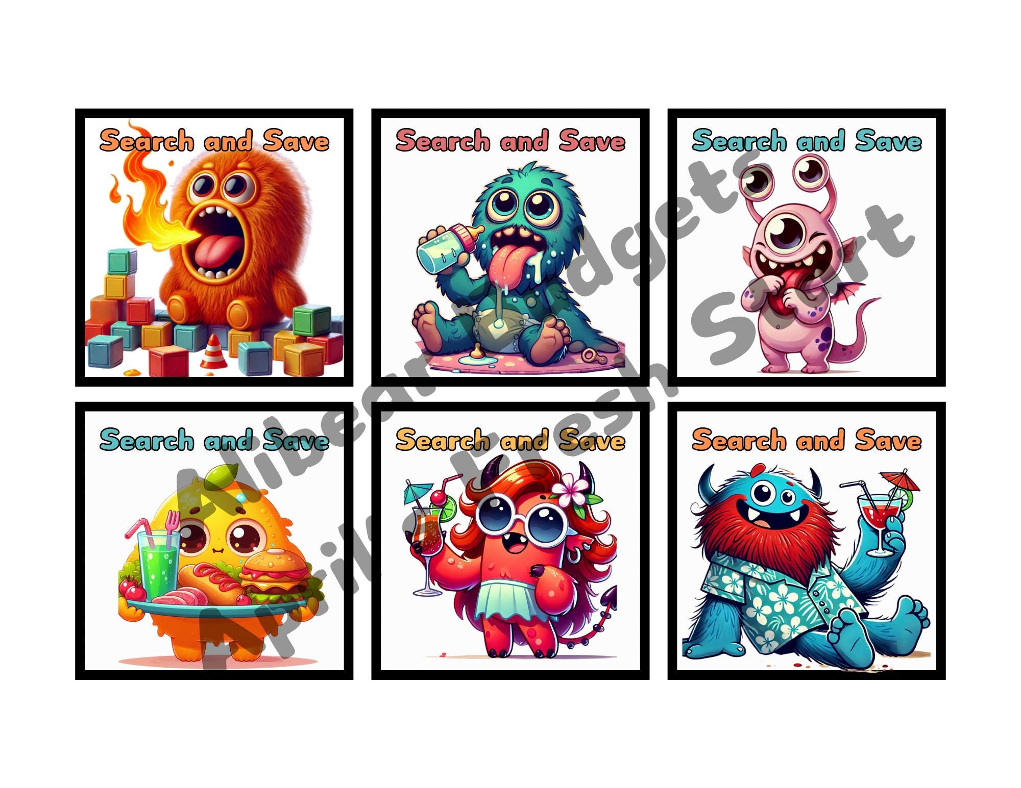 Monster Town Box Challenge Expansion Pack 1 - Etsy