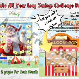 Santa All Year Long Saving Challenge Book-digital - Etsy