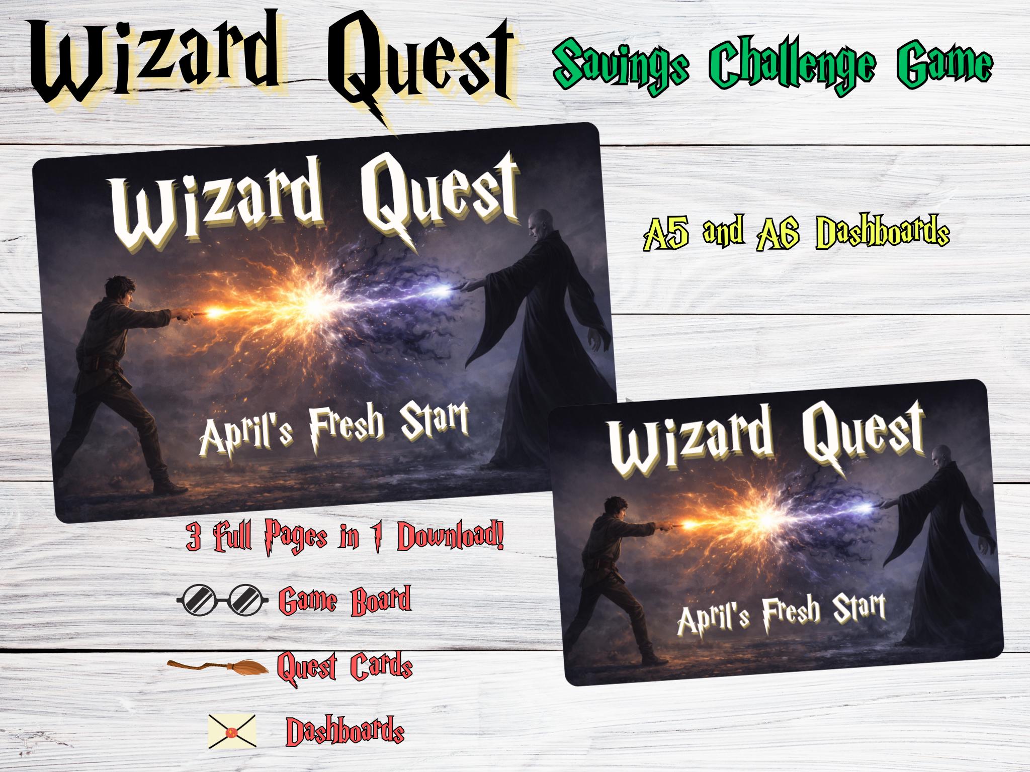 Wizard Quest Harry Potter Themed Savings Challenge Game - Etsy