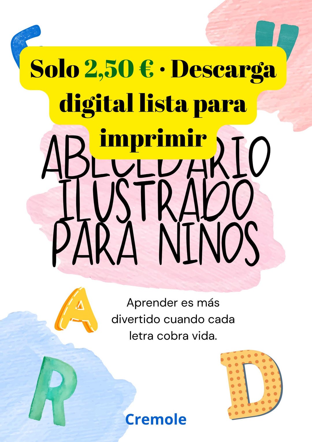 Illustrated Alphabet for Children PDF – 23 Printable Educational Sheets ...