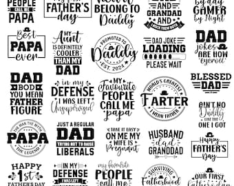 Fathers Day Svg Bundle, Dad Svg, Father Svg, Papa Svg, Best Dad Ever ...