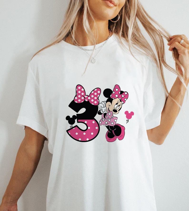 Mickey Minnie Number Font Svg Bundle Layered Item, Clipart, Digital ...