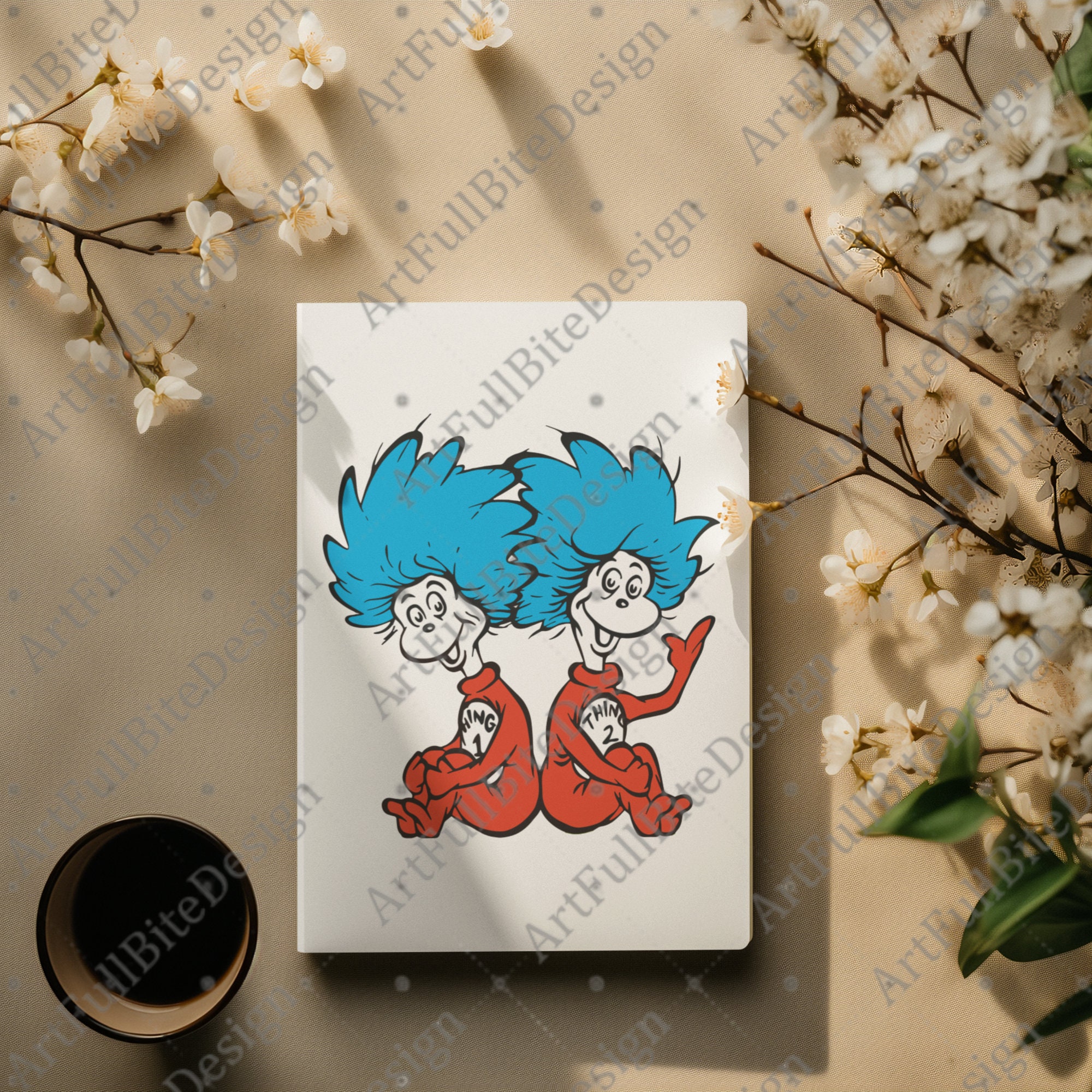 Layered Svg Files, Thing 1 - Thing 2 Svg, Font Files, Svg for Cricut ...