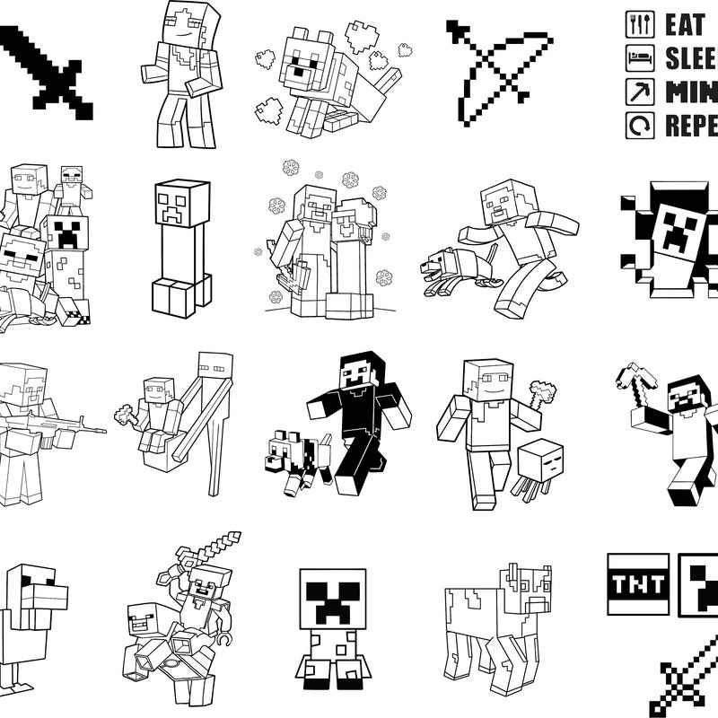 Mincraft Svg - Etsy