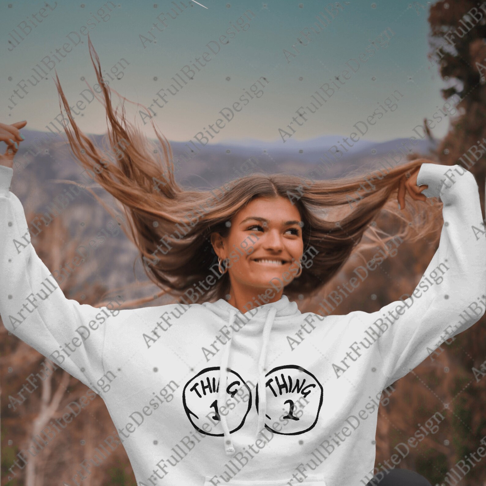 Thing 1 and Thing 2 Svg Png Dxf Eps | Thing 1 and Thing 2 Layered Svg ...