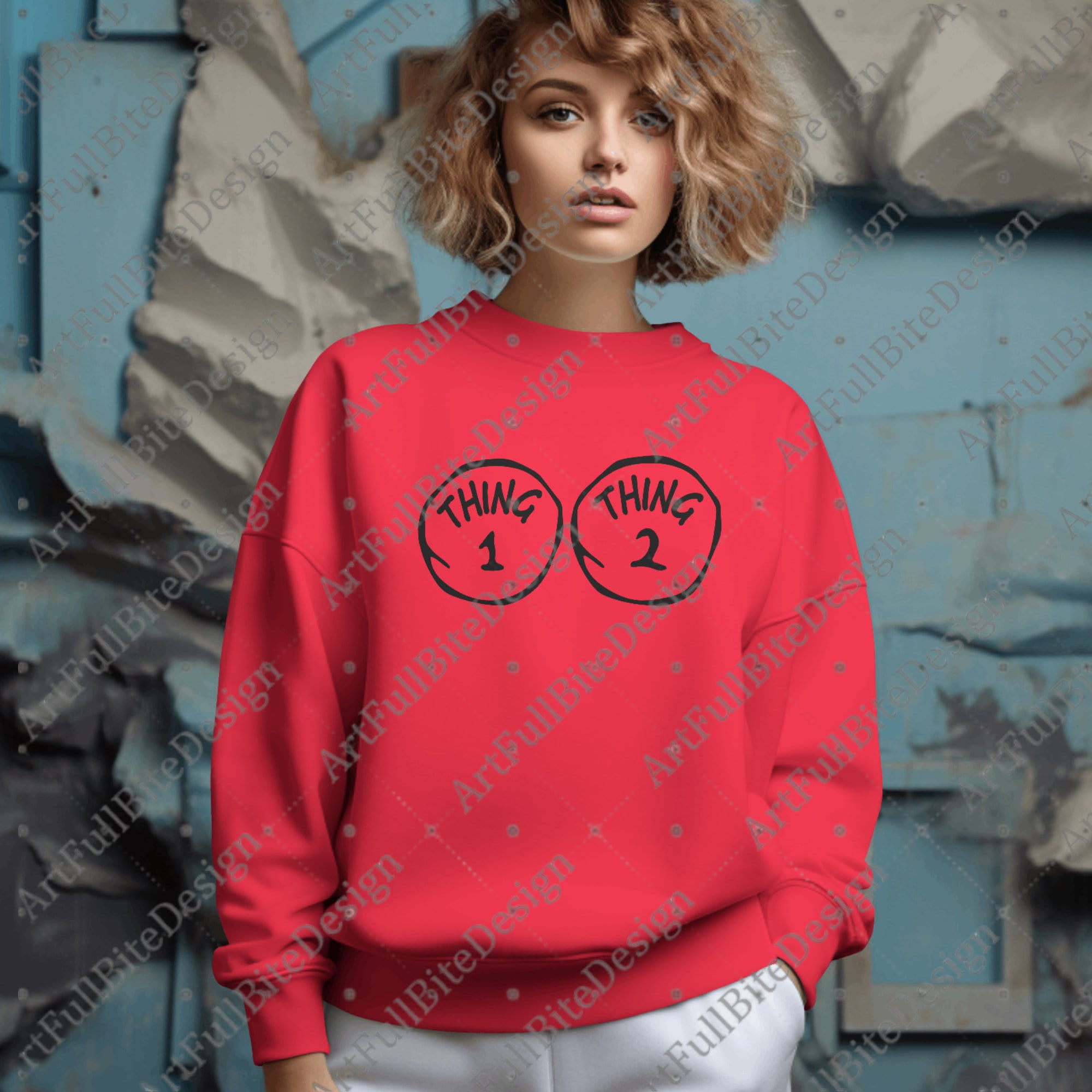 Thing 1 and Thing 2 Svg Png Dxf Eps | Thing 1 and Thing 2 Layered Svg | Thing 1 and Thing 2 PNG ...