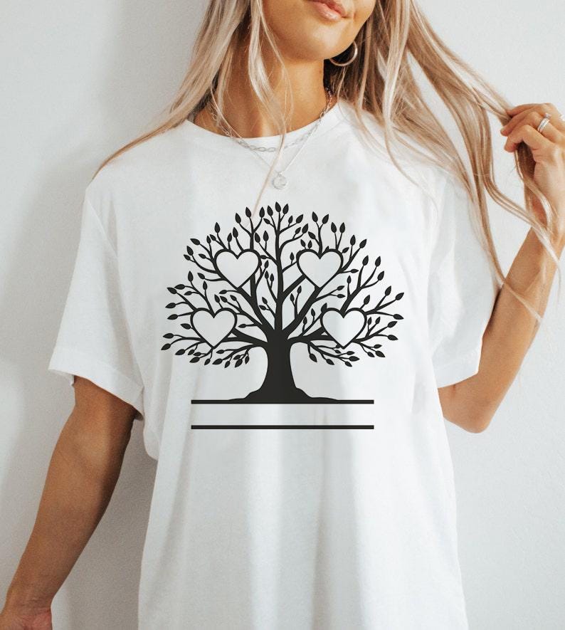 Family Tree Svg Bundle 2-25 Members Monogram / Tree of Life Svg ...