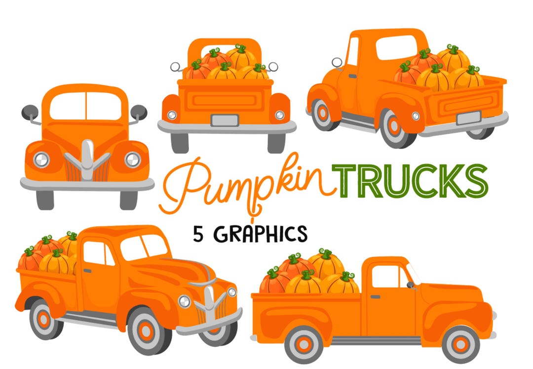 Fall Truck Png Graphics, Hello Fall Clipart, Farm Truck Png, Fall Png ...