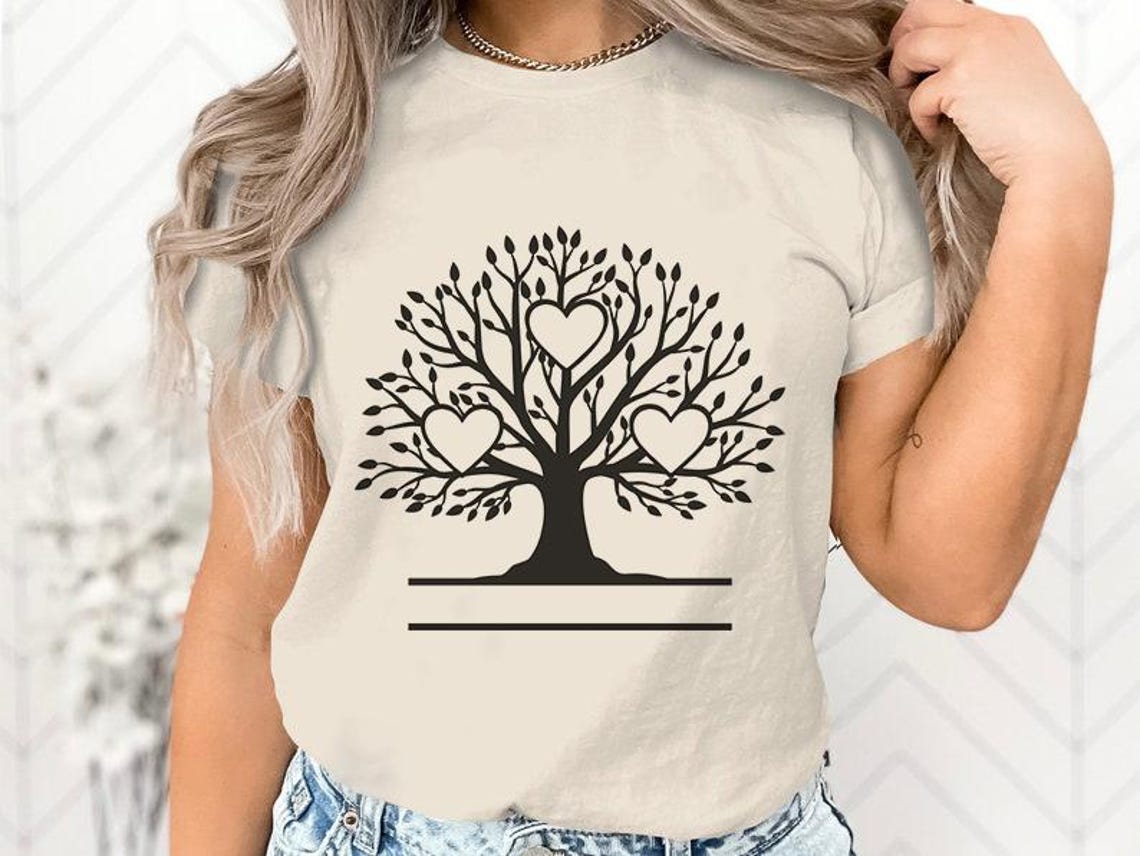 Family Tree Svg Bundle 2-25 Members Monogram / Tree of Life Svg ...