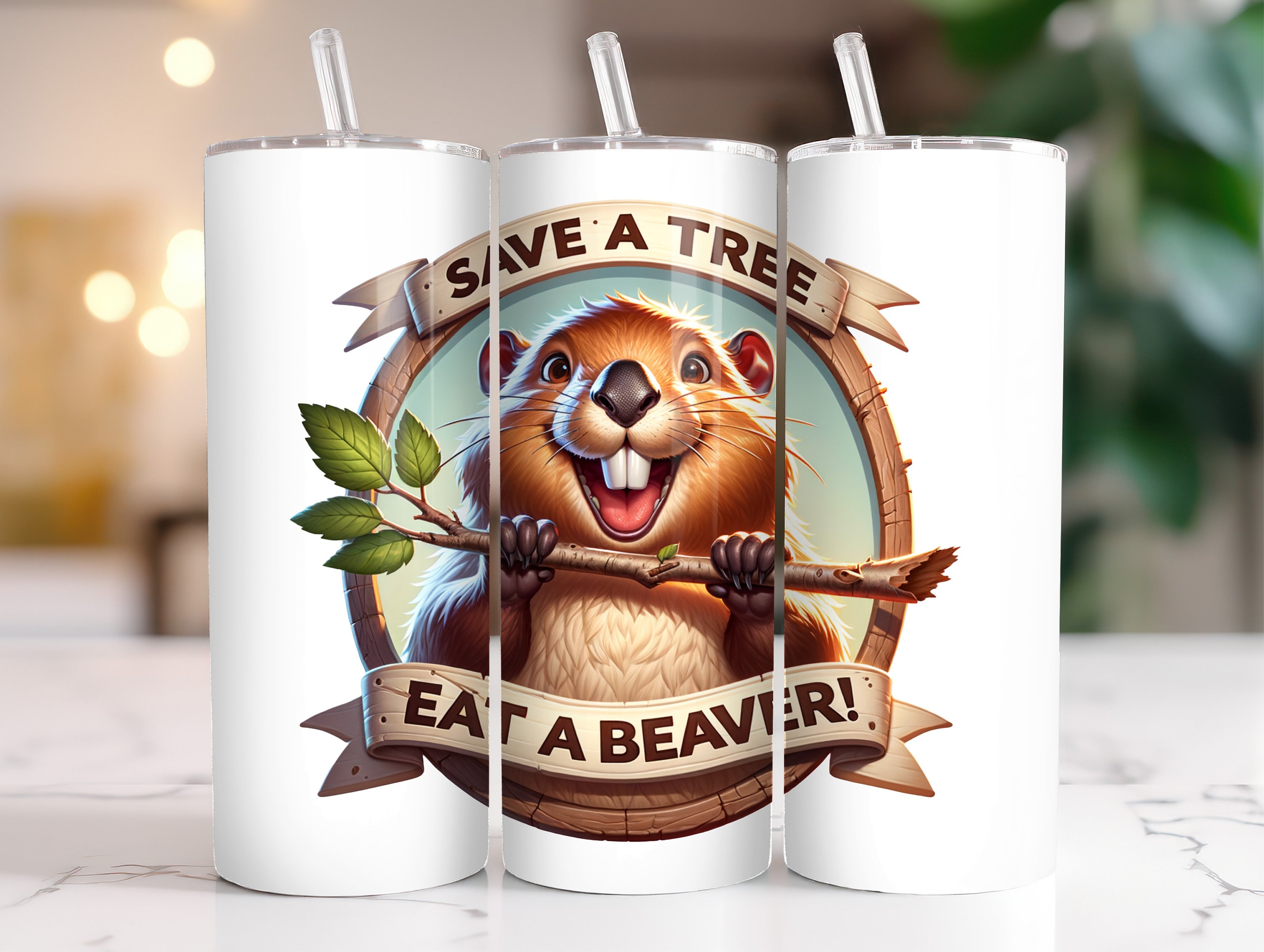Save A Tree Eat A Beaver Digital Download Sarcastic Funny Tshirt Design ...