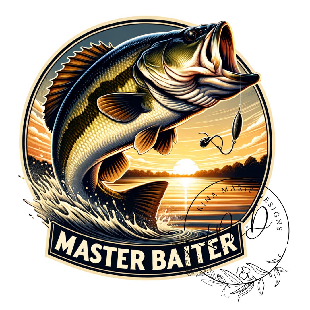 Master Baiter PNG Fishing PNG Bass Fishing Png Sunset Funny Sarcastic ...
