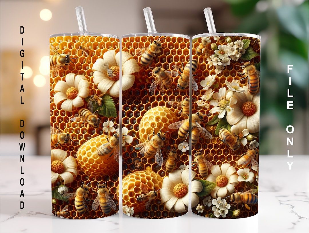 Realistic Honey Bees Comb, Sublimation Design Templates, Straight Png ...