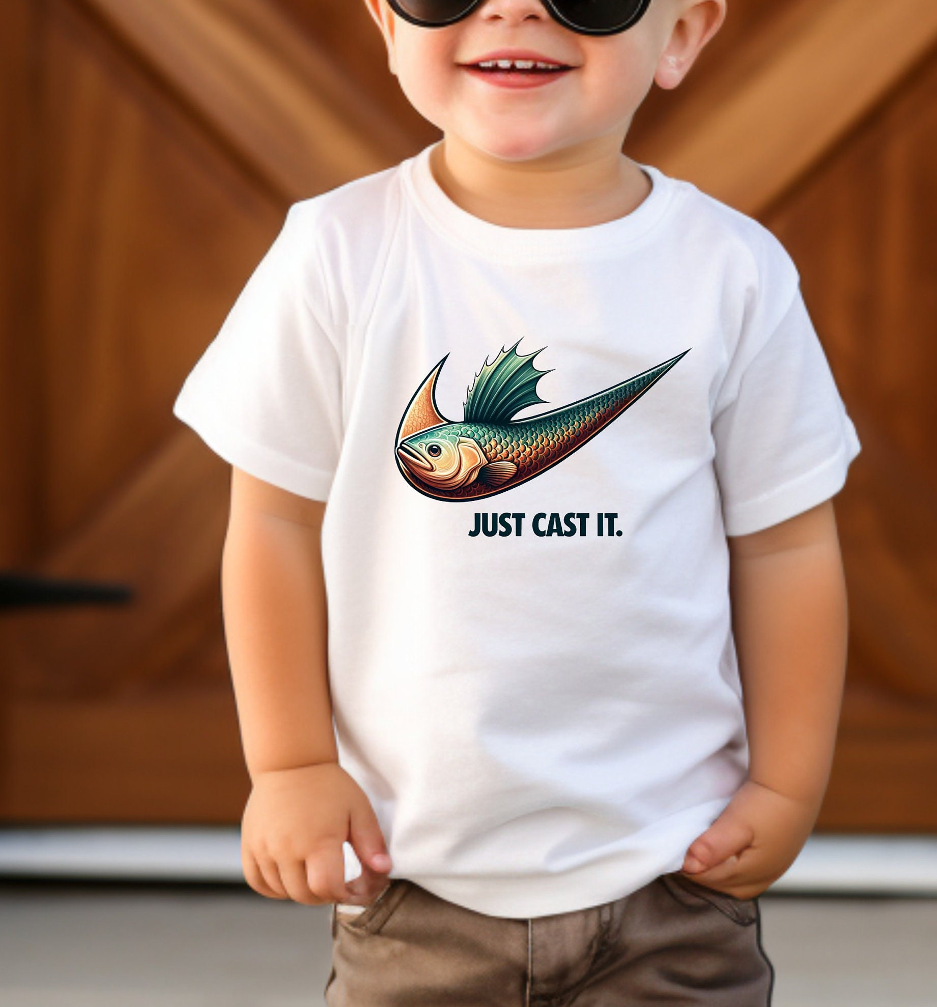 Fish Swoosh Just Cast It PNG Colorful Fish Fishing Funny Sarcastic ...