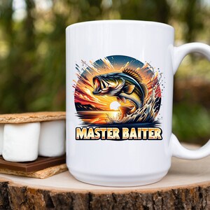 Master Baiter Bass PNG Colorful Fish Fishing Funny Sarcastic Summer ...