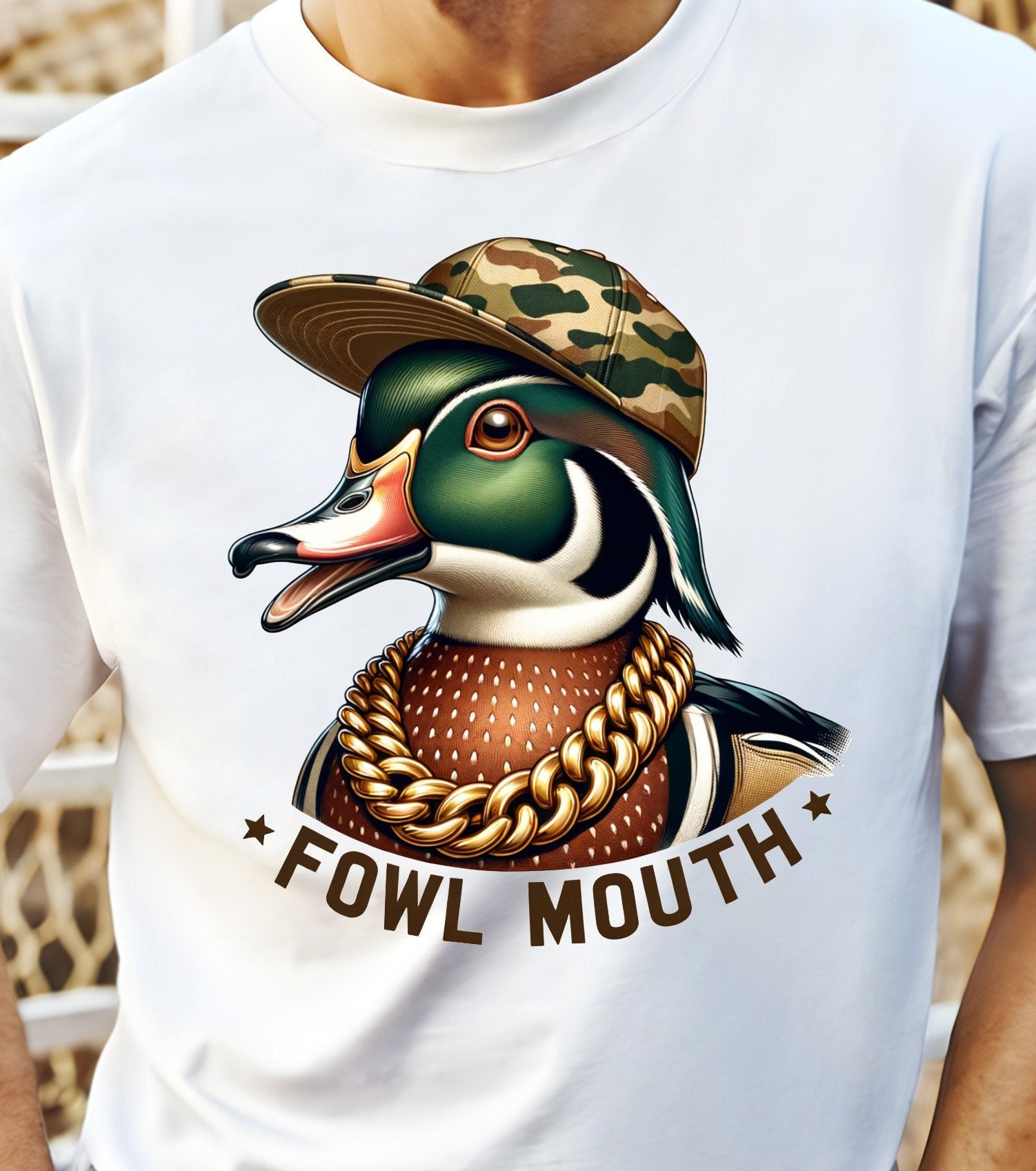 Fowl Mouth Wood Duck Hunting PNG Duck Hunting Sublimation Duck Hunting ...