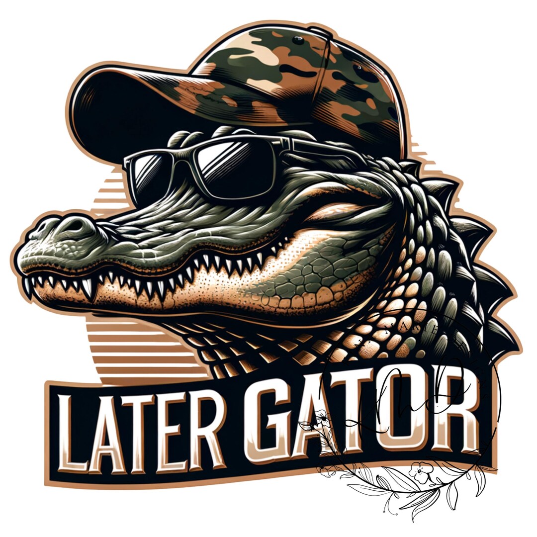 Later Gator PNG, Alligator Png, Sublimation Design, Camo Alligator PNG ...